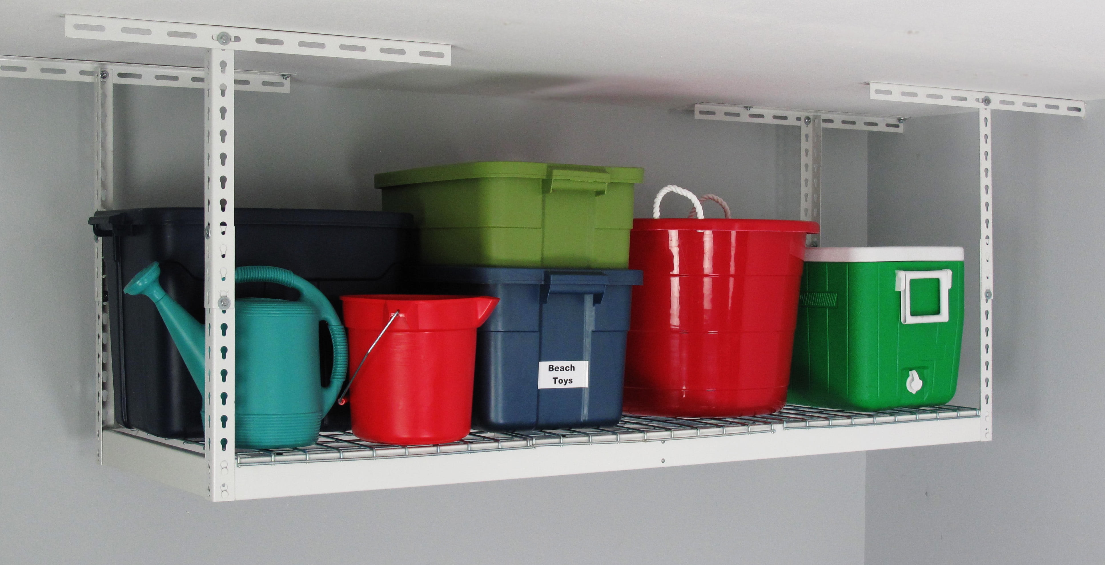 MonsterRax 2x6 Overhead Garage Storage Rack - Height Adjustable - Steel ...