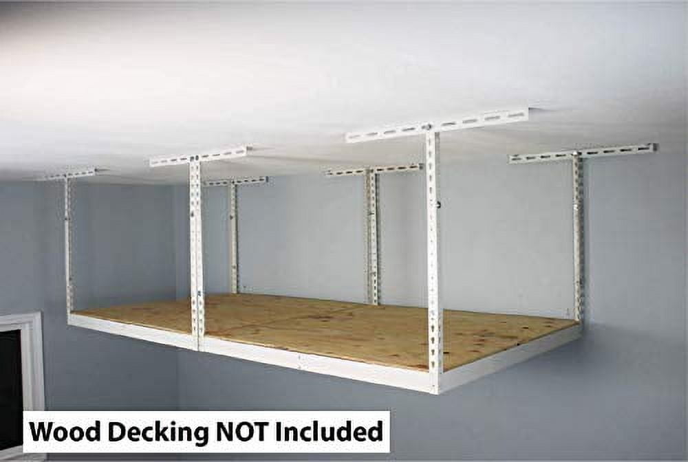 MonsterRax 4x8 Overhead Garage Storage Rack Frame Kit - Hanging Storage ...