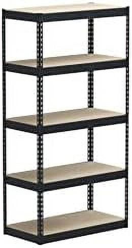 MonsterRax Modular Garage Shelving - 5 Tier Shelves Tall Metal Rack ...
