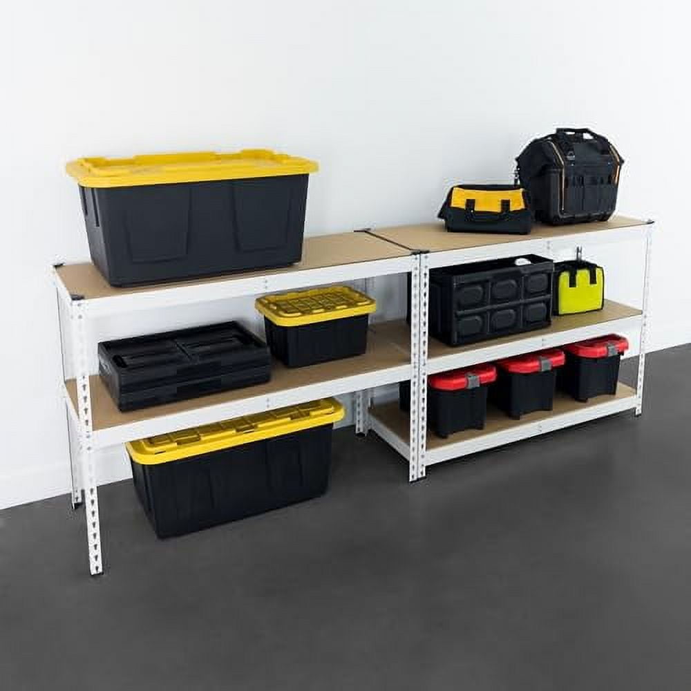MonsterRax Modular Garage Shelving - 5 Tier Storage Shelves, Tall Metal ...