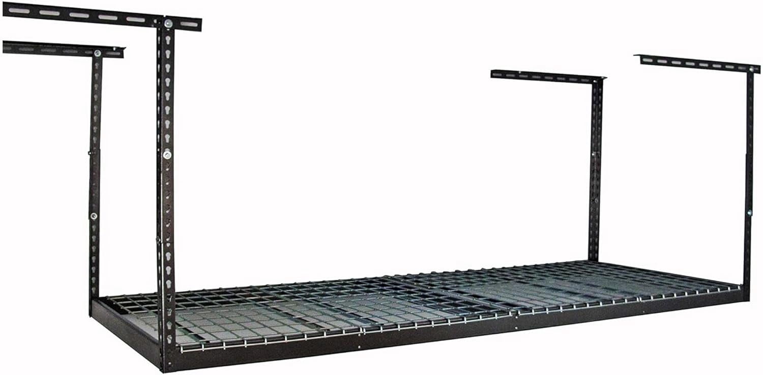 MonsterRax Overhead Garage Storage Racks 3x8’ Ceiling Mounted Shelving ...