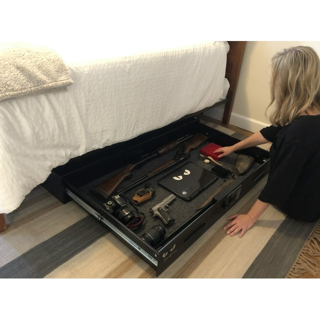 MonsterVault Underbed Safe: Heavy-Duty Lock Security Case for Money ...
