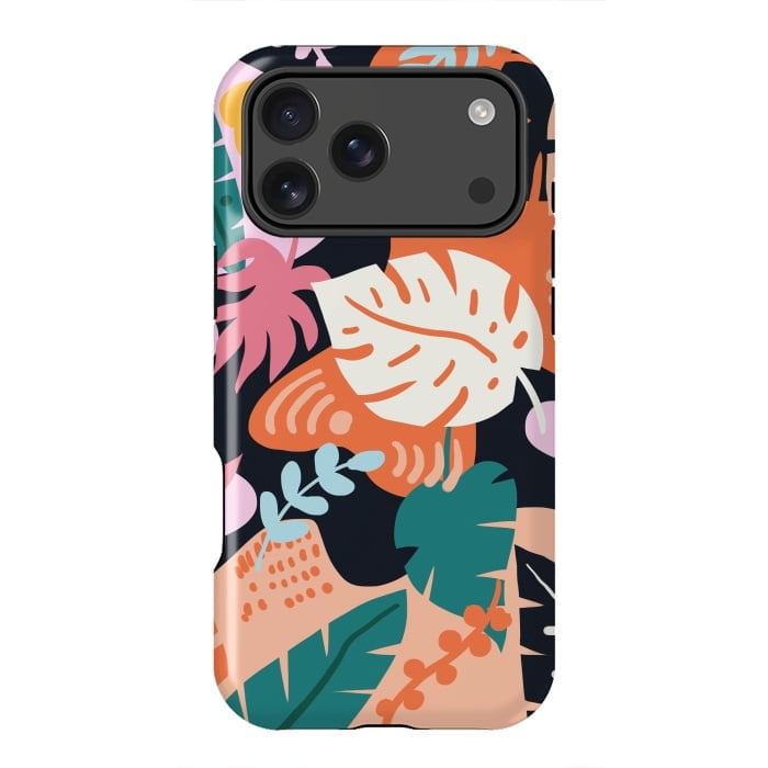 Monstera Garden Botanical Green Leaf Pattern Case for iPhone 17 16 15 ...