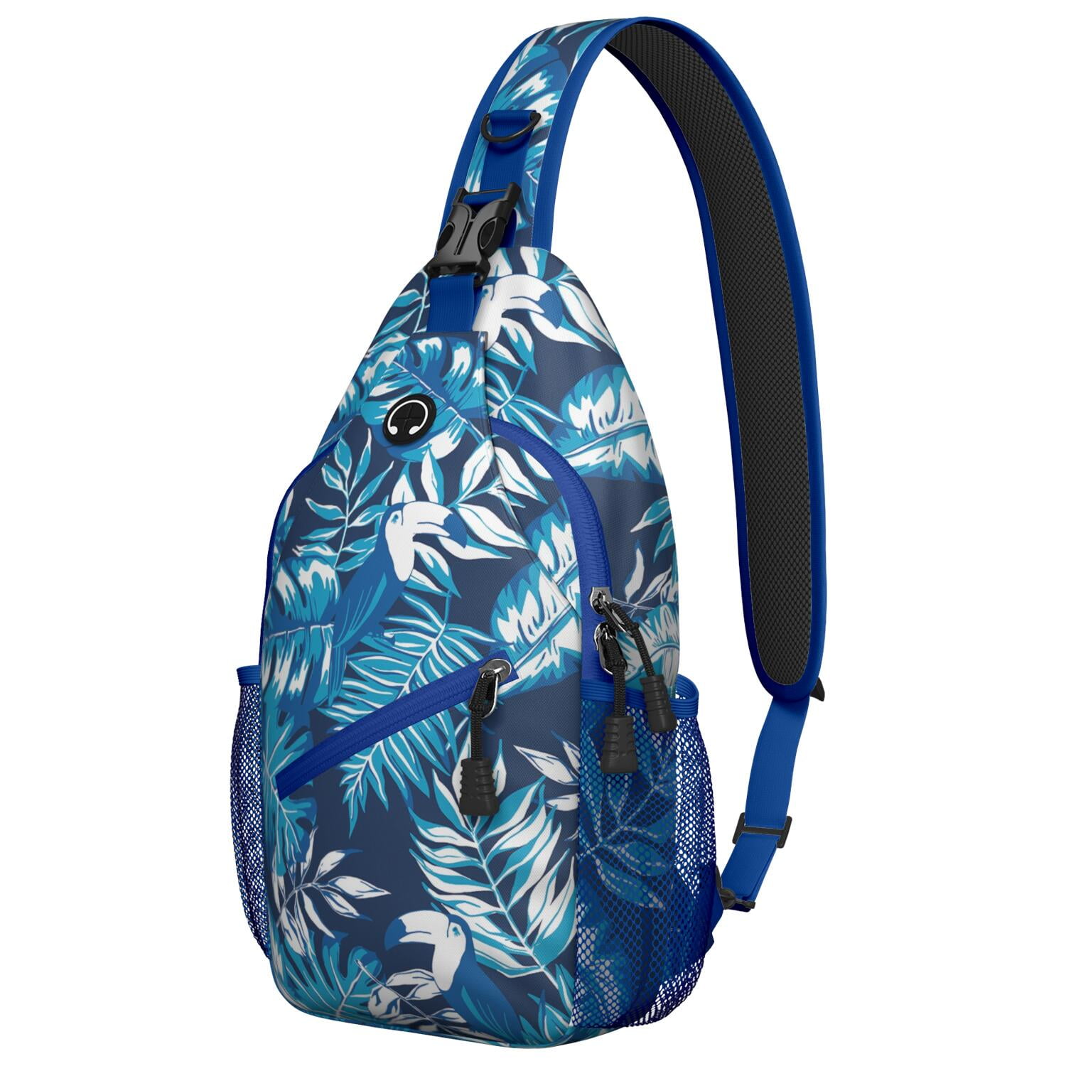 Monstera Hibiscus Shoulder Backpack - Colorful Tropical Daypack ...