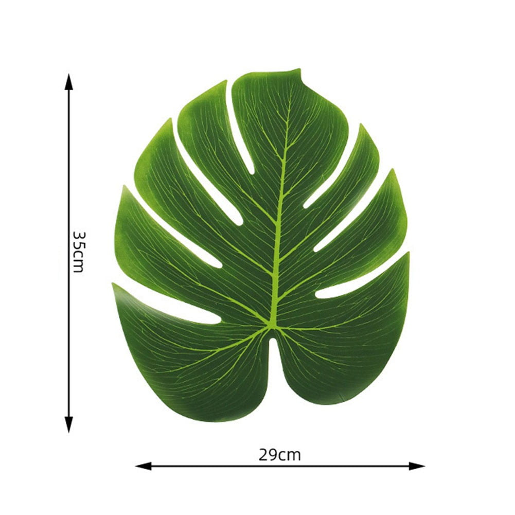 Monstera Leaf Hawaiian Party Monstera Green Plant Table Decoration ...