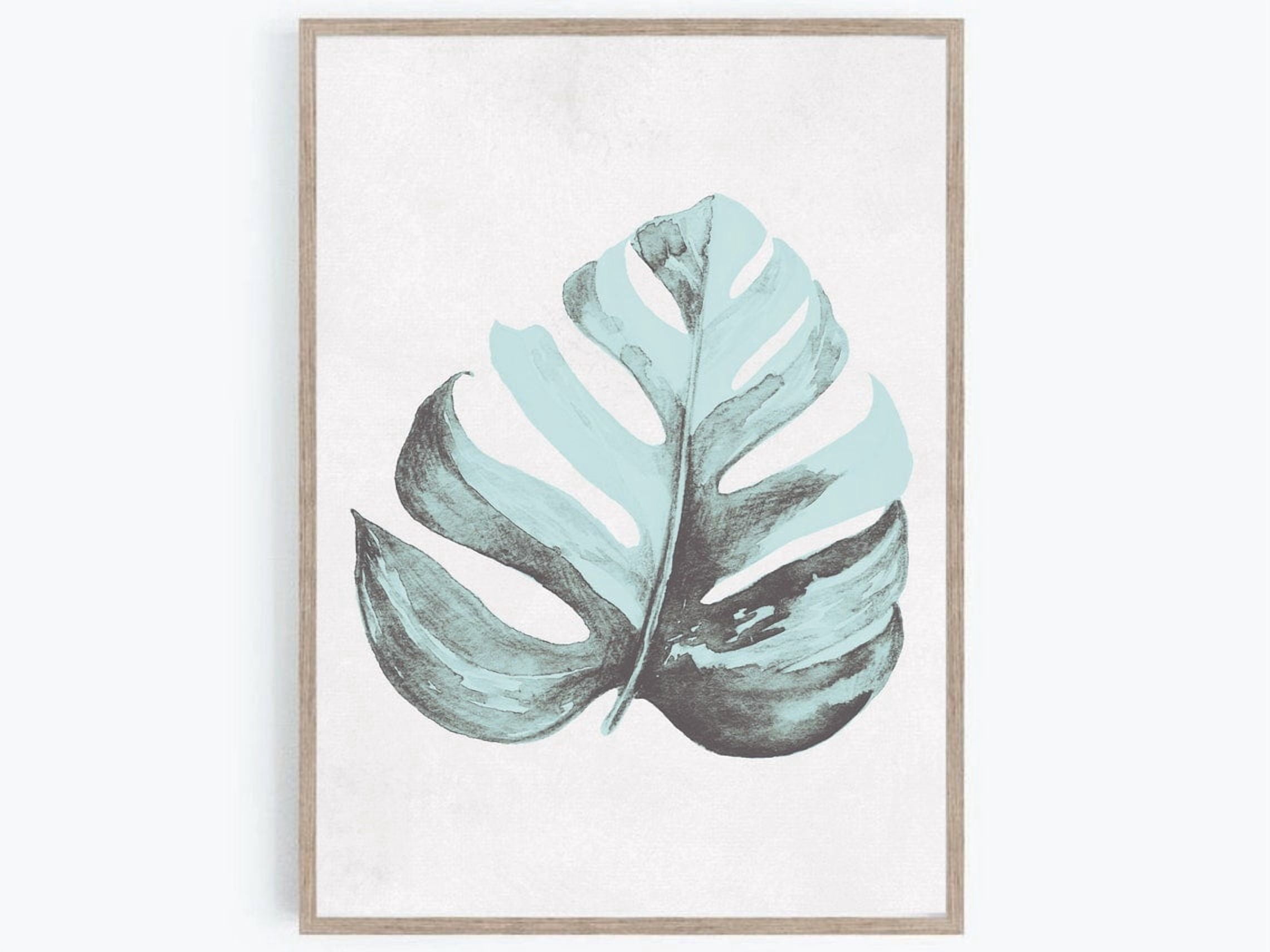Monstera Leaf Poster, Tropical Poster Wall Art, Palm Leaf Poster, Boho ...