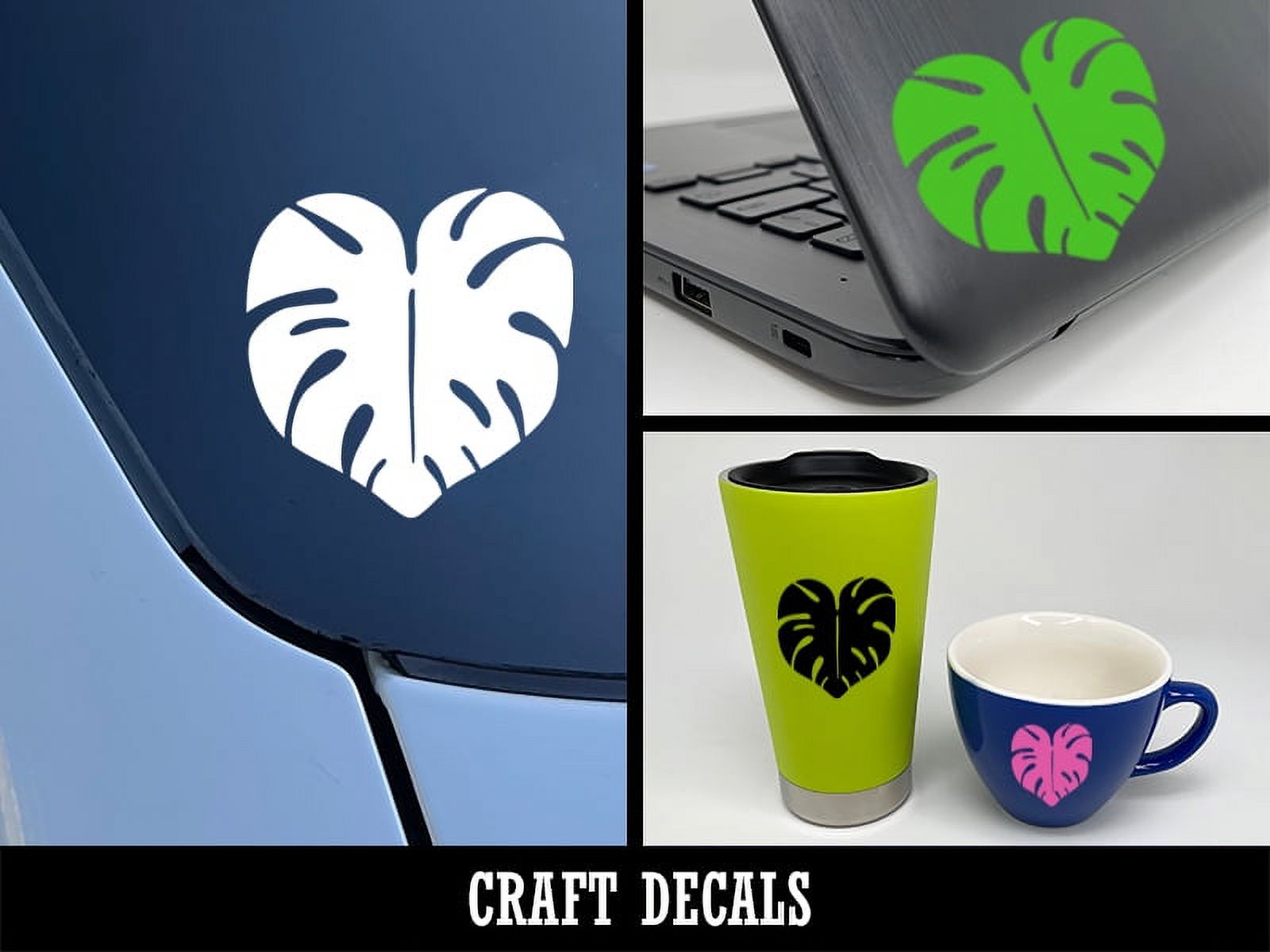 Monstera Leaf Swiss Cheese Plant Craft Vinyl Indoor Outdoor Decal ...