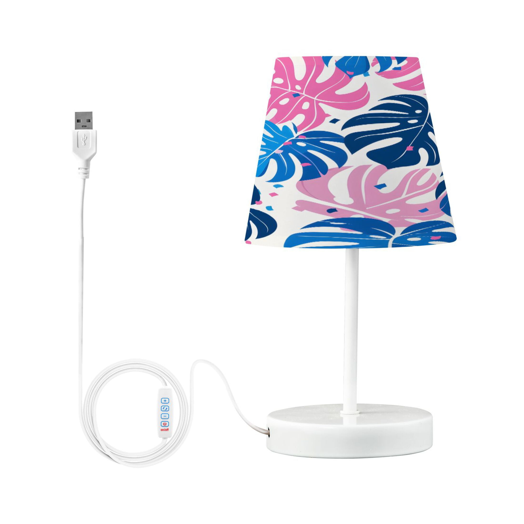 Monstera Leaves Desk Lamp LED Table Nightstand Lamps with 3 Color ...