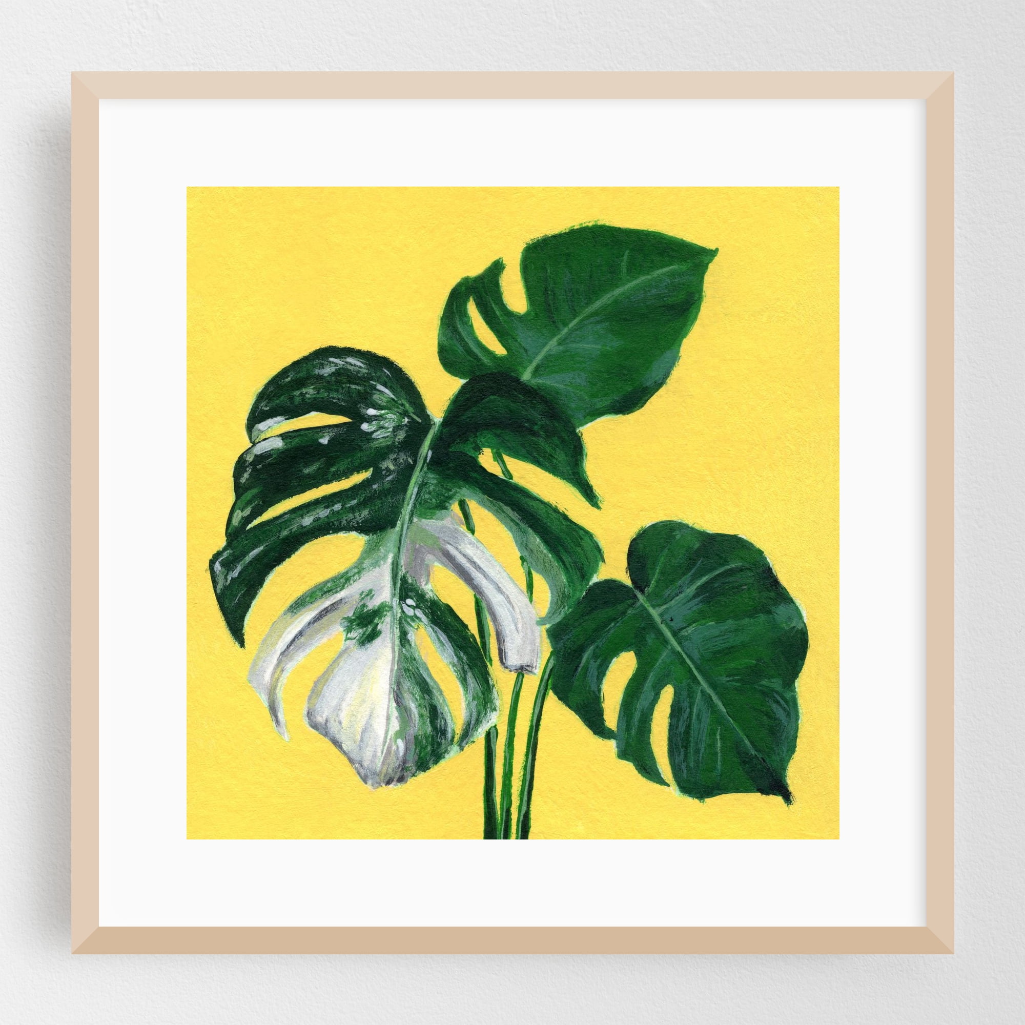 Monstera - Painting Monstera Botanical Tropical Floral Modern Art ...