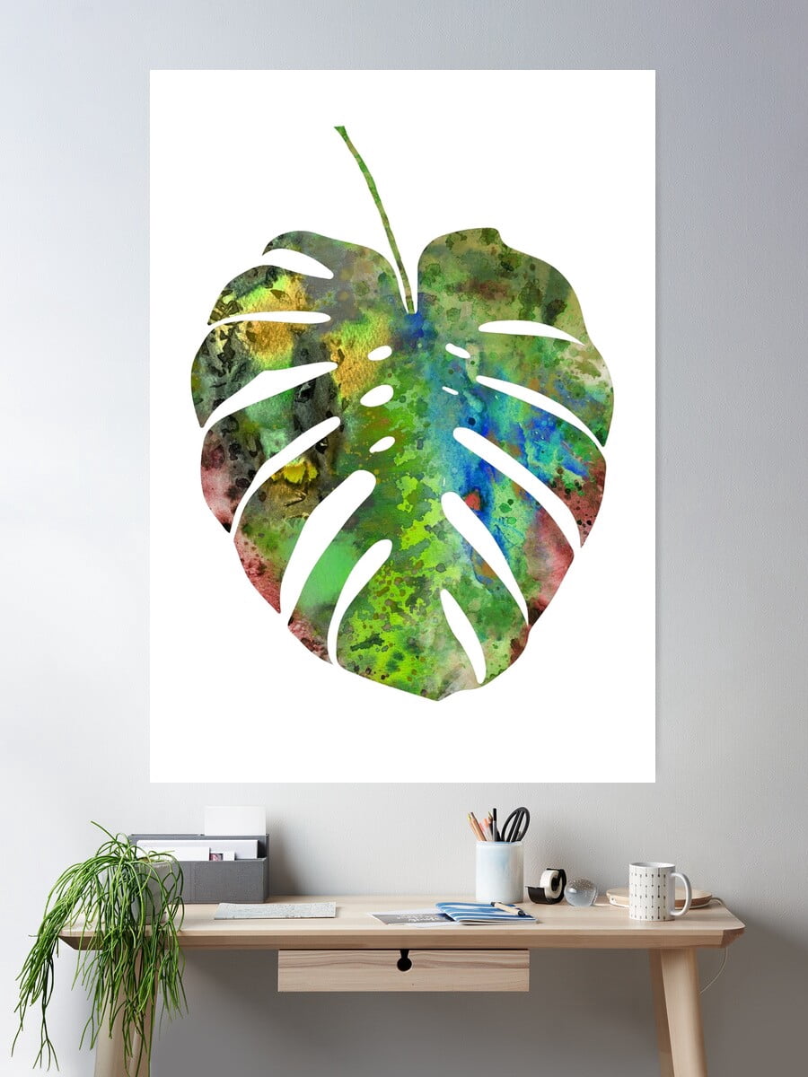 Monstera Print, Monstera Leaf,, Watercolor Monstera, Monstera Deliciosa ...