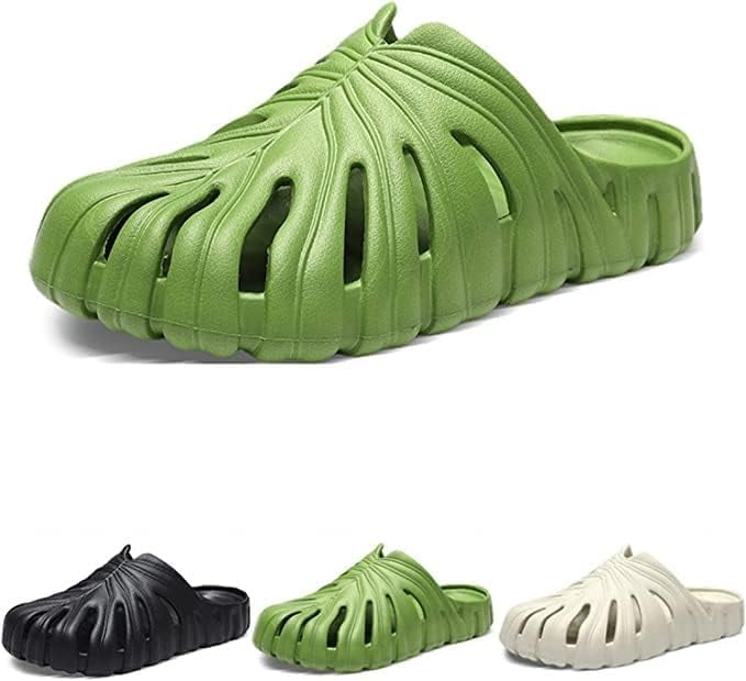 Monstera Slippers, Summer Arch Support Cloud Slippers for Women Men ...