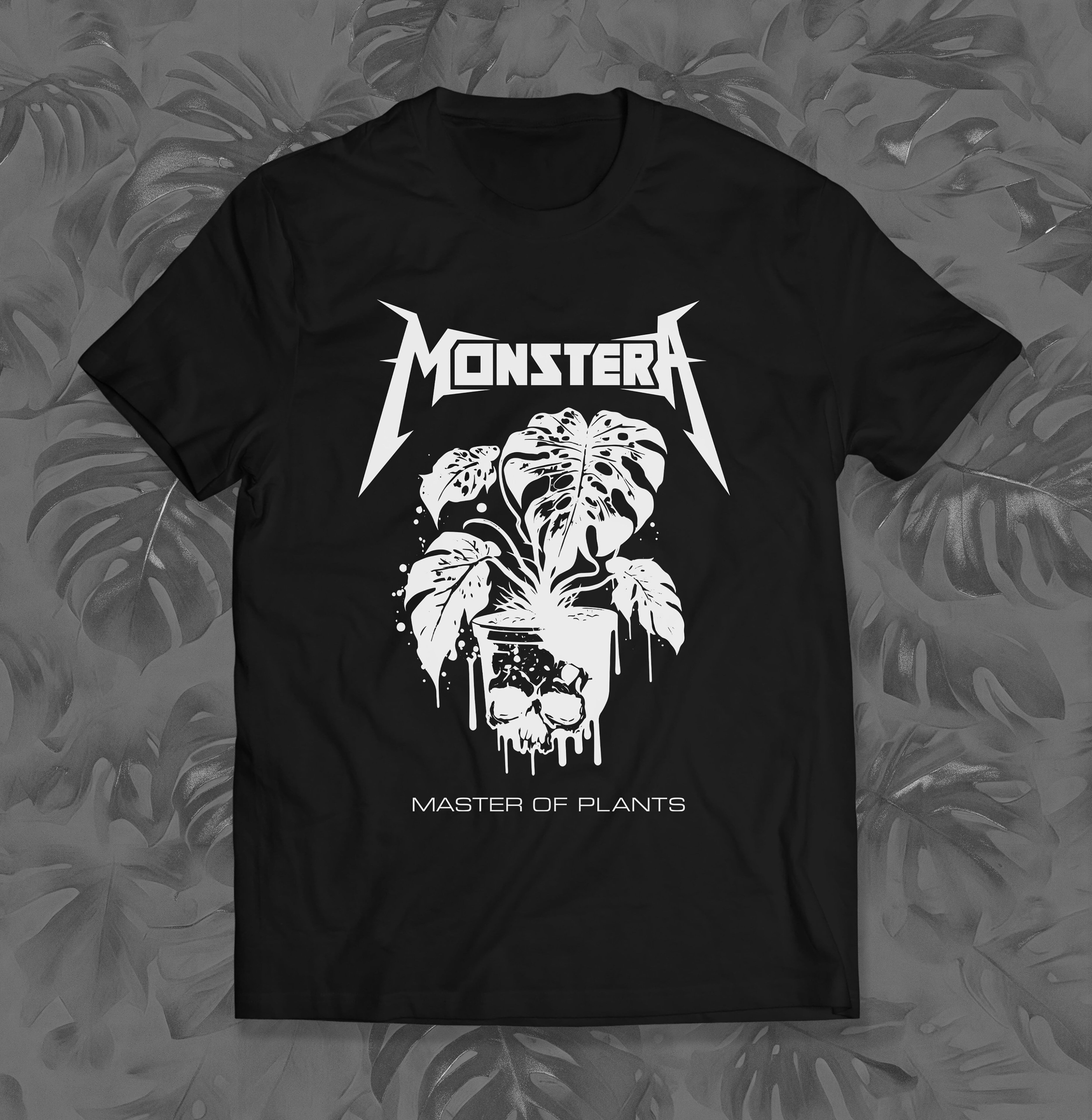 Monstera T Shirt for Metal Head Plant Lover Gift Idea For Him Plant Dad ...