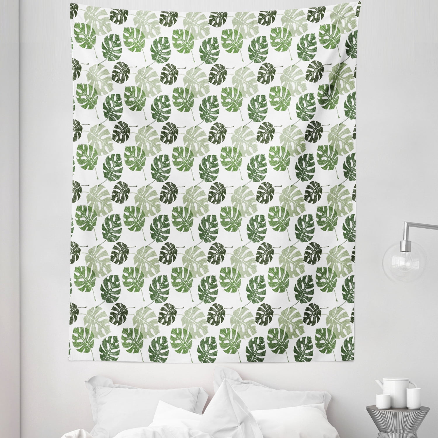 Monstera Tapestry, Tropical Jungle Foliage Hawaiian Nature Growth ...