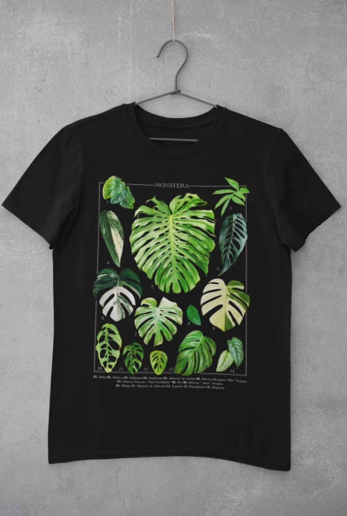 Monstera varieties chart T-shirt • Monstera Deliciosa tshirt, Gift For ...