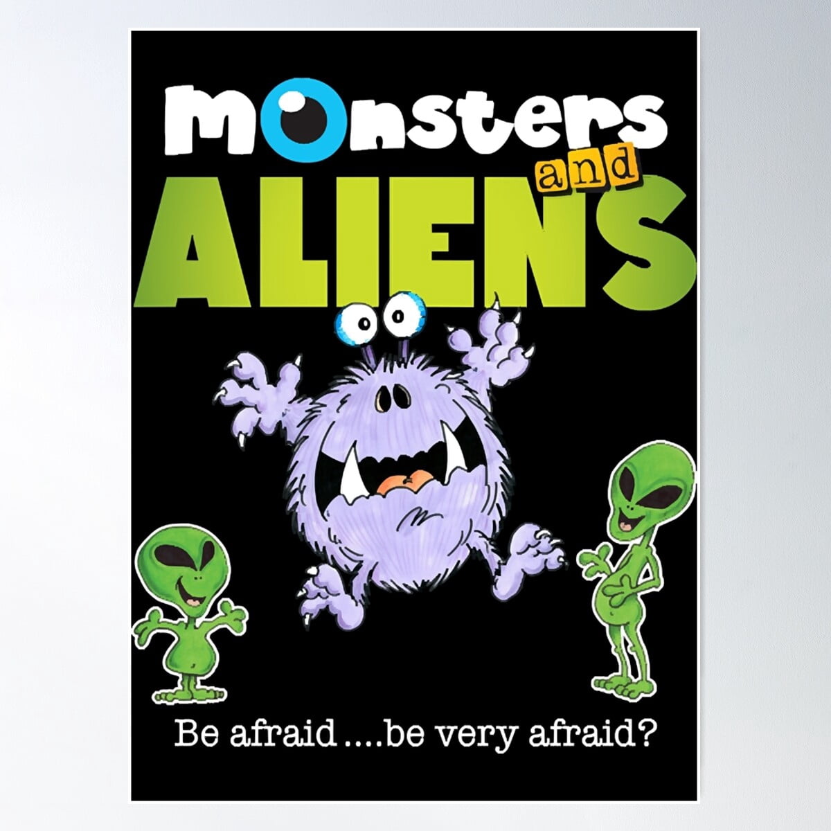 Monsters & Aliens V2 Poster Wall Art, Modern Wall Decor For Living Room ...