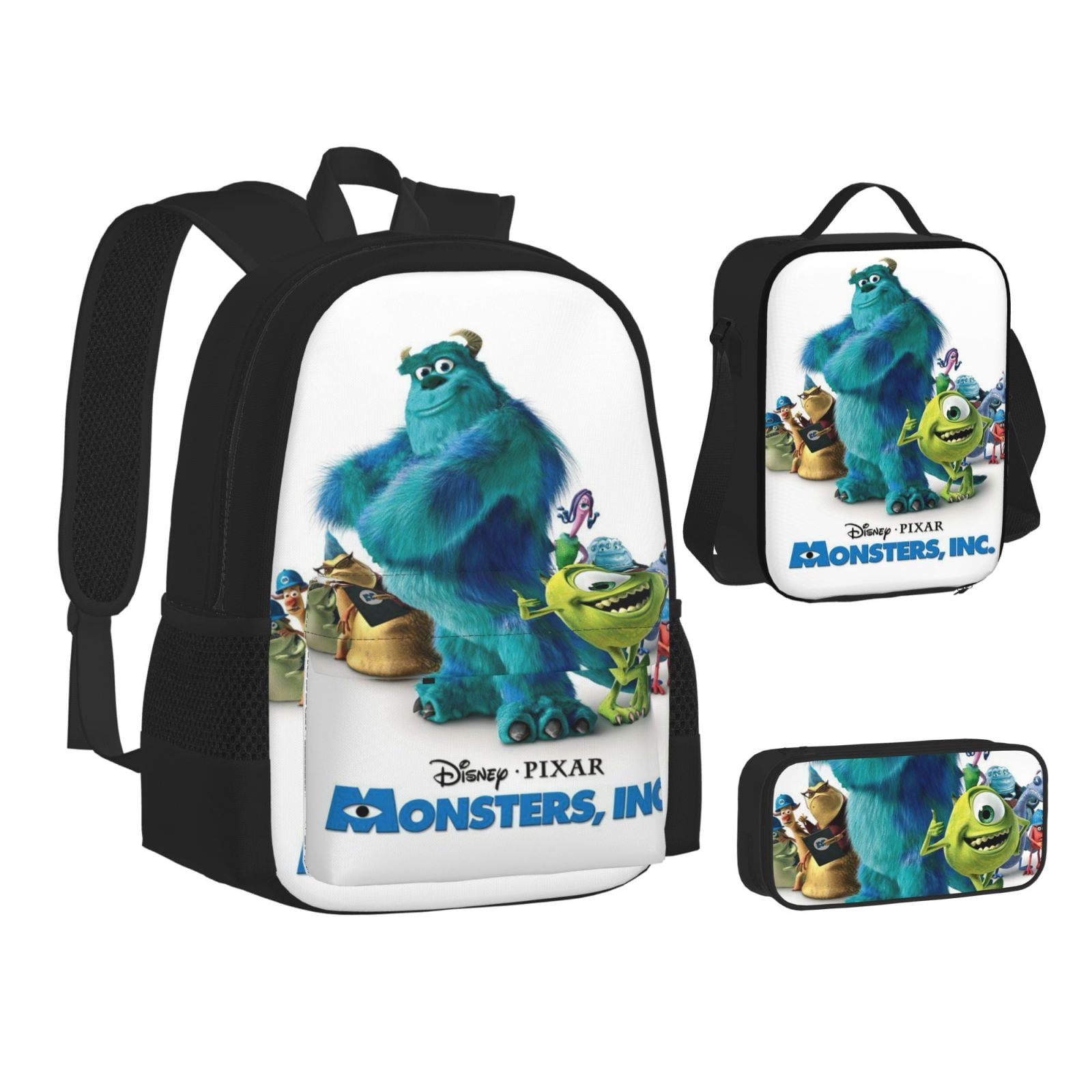 Monsters Backpack Set Versatile 3-in-1 with Crossbody Lunch Bag and ...