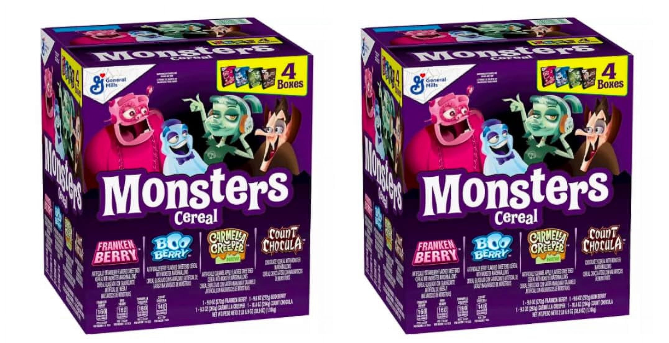 Monsters Breakfast Cereal, Quadruple Variety Pack (2-4Pks) 8 Total ...