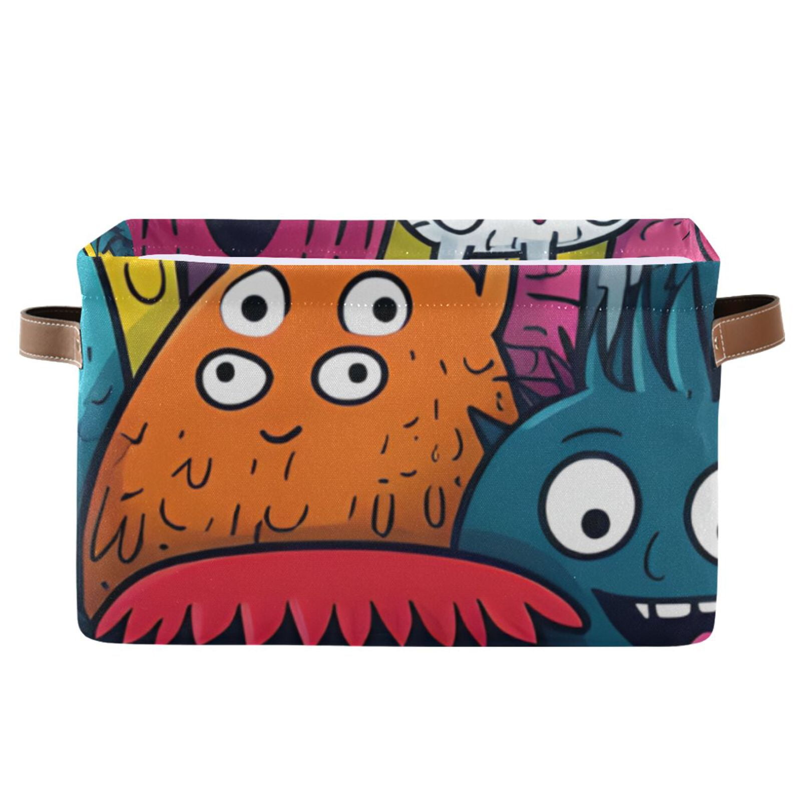 Monsters Colorful Storage Bins Baskets With Handles Storage Box Clothes ...