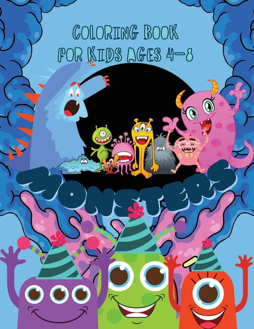 Monsters Coloring Book: Cool,Funny and Quirky Monster Coloring Book For ...