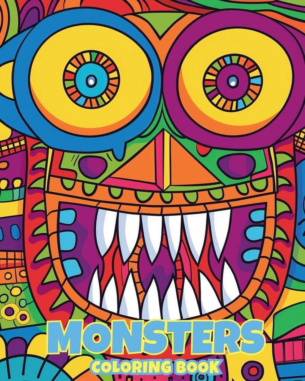 Monsters - Coloring book: 30+ Wacky Line Art Creations to Color and ...