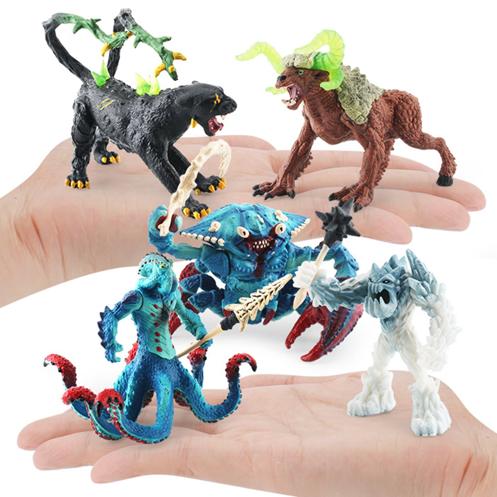 Monsters Figurine Various Water Crab Octopus Ice Demon Cattle Black ...