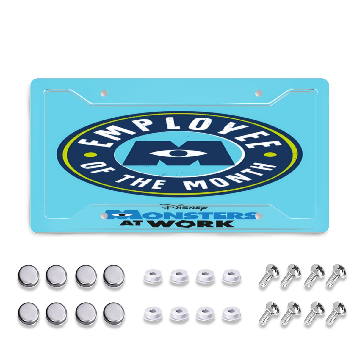 Monsters Inc 2-pack license plate frame, aluminum license plate cover ...