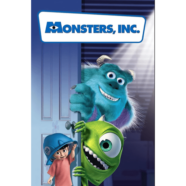 Monsters, Inc. 2001 Movie Poster 24x36 - Animated Family Film, Pixar ...