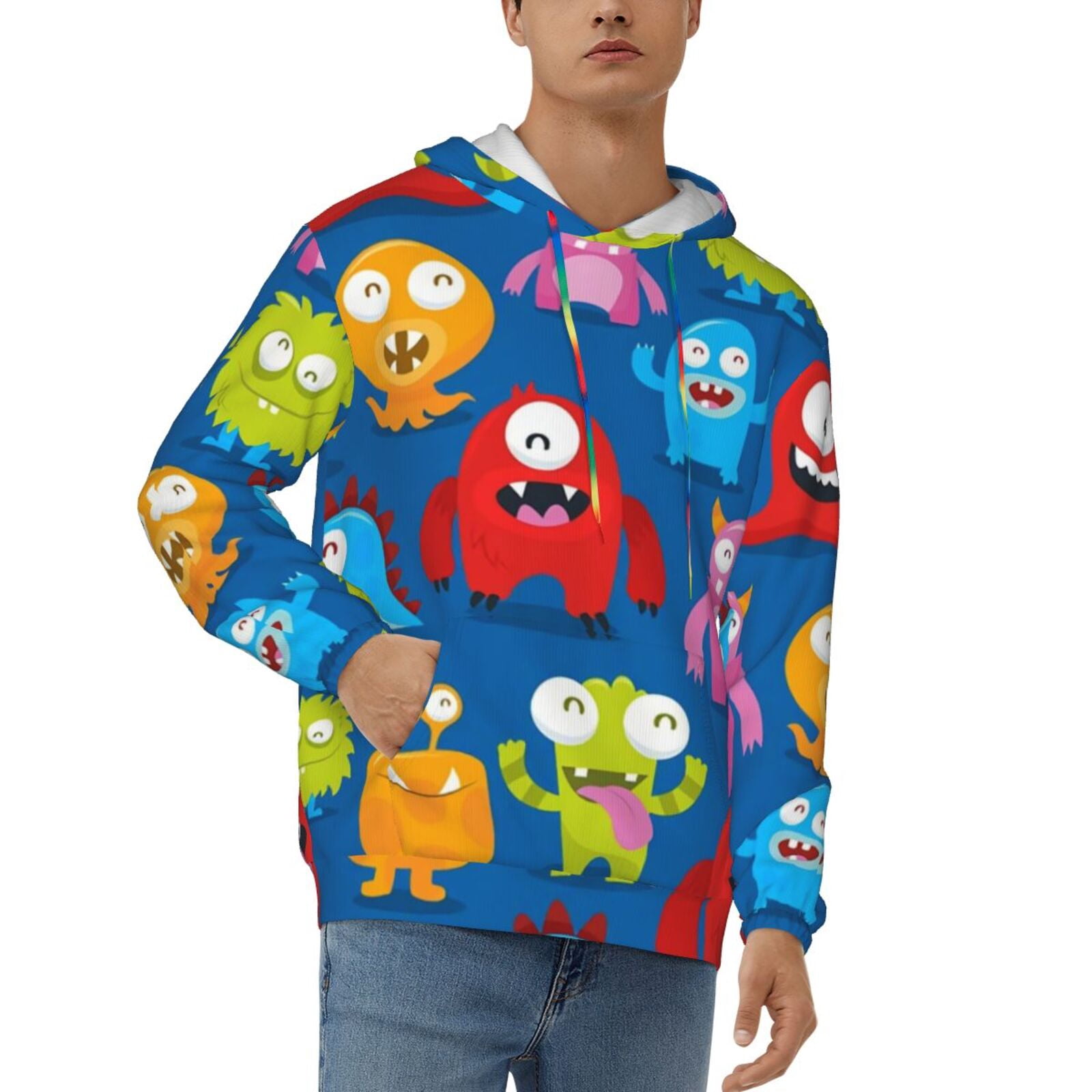 Monsters Inc 3d Printed Hoodie With Large Hood And Pockets Unisex ...