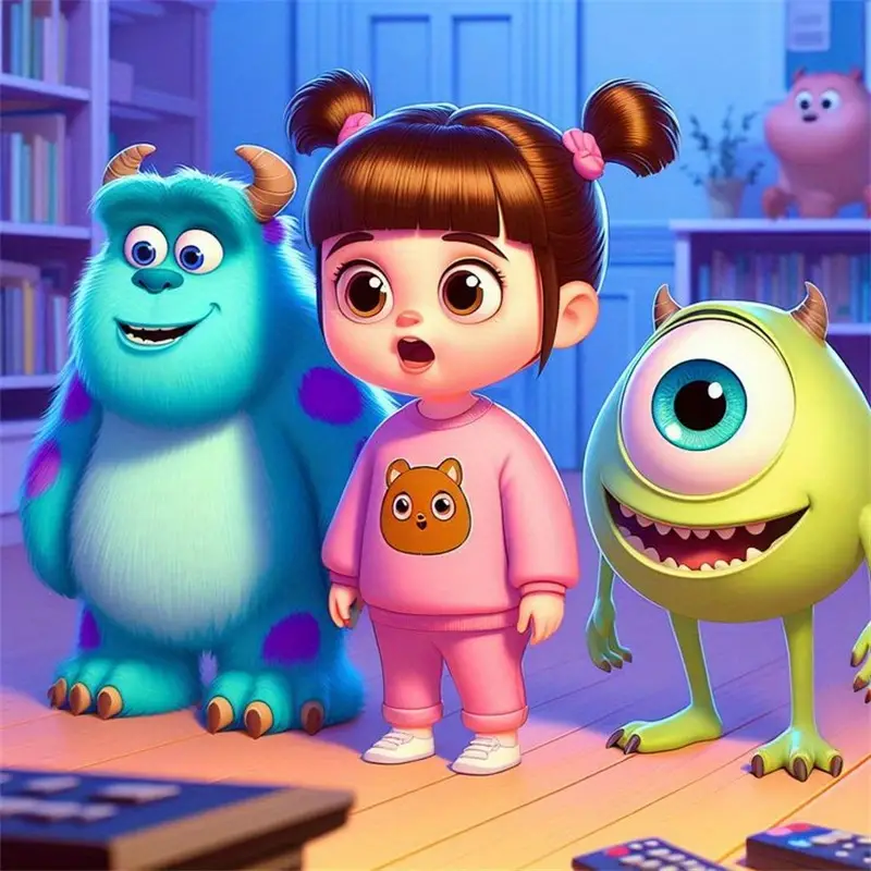 Monsters Inc. 5D Diy Cartoon Diamond Art Painting Kit Anime Character ...