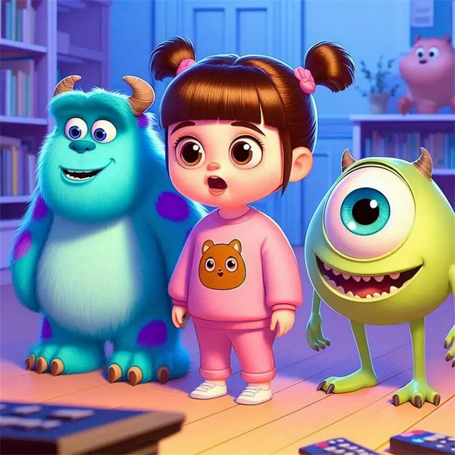 Monsters Inc. 5D Diy Cartoon Diamond Art Painting Kit Anime Character ...