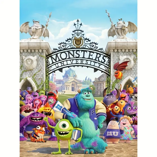 Monsters Inc. 5D Diy Cartoon Diamond Art Painting Kit Anime Character ...