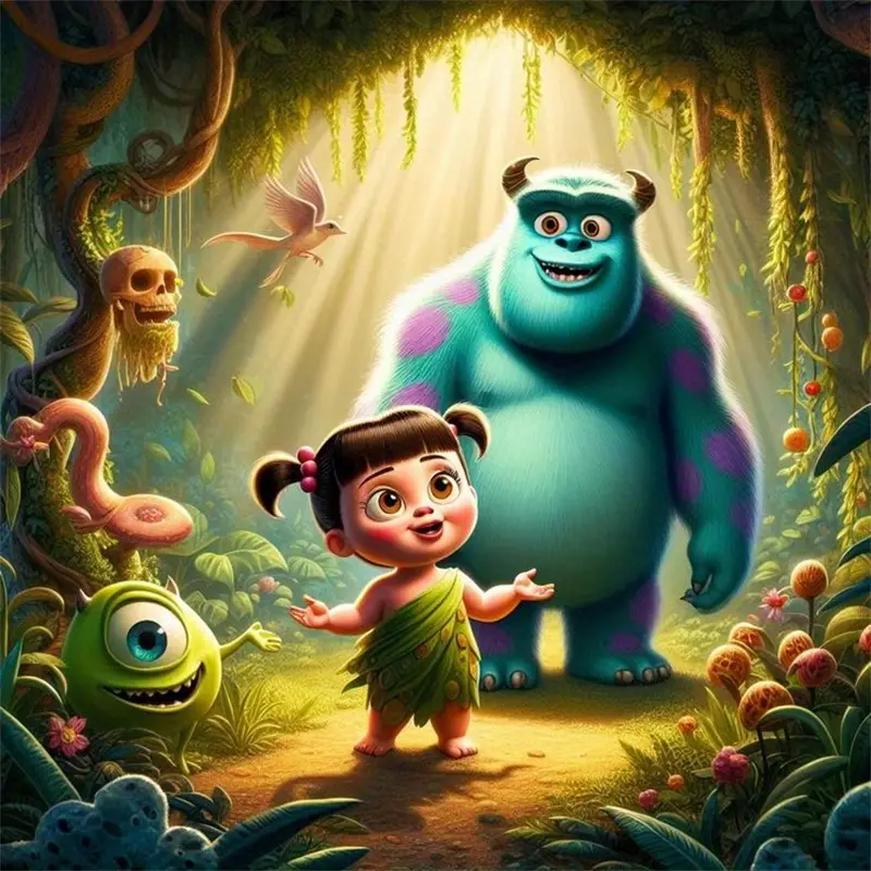 Monsters Inc. 5D Diy Cartoon Diamond Art Painting Kit Anime Character ...