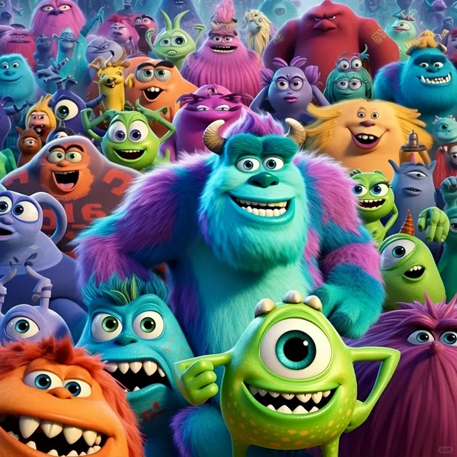 Monsters Inc. 5D Diy Cartoon Diamond Art Painting Kit Anime Character ...