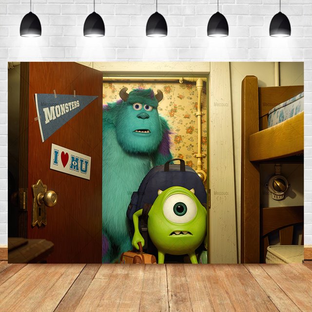 Monsters Inc Backdrop Banner Monsters Inc Theme Party Decoration for ...