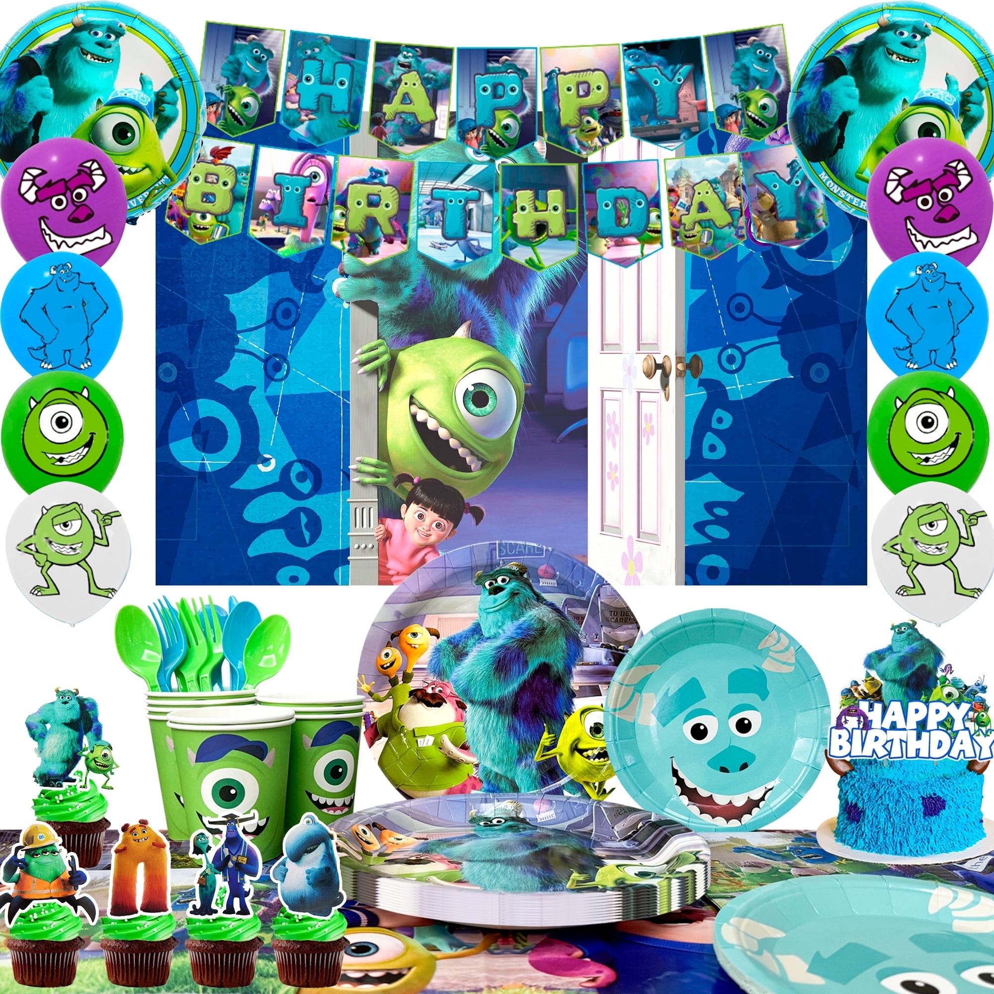 Monsters Inc Birthday Decorations,Monster Inc Party Decorations ...