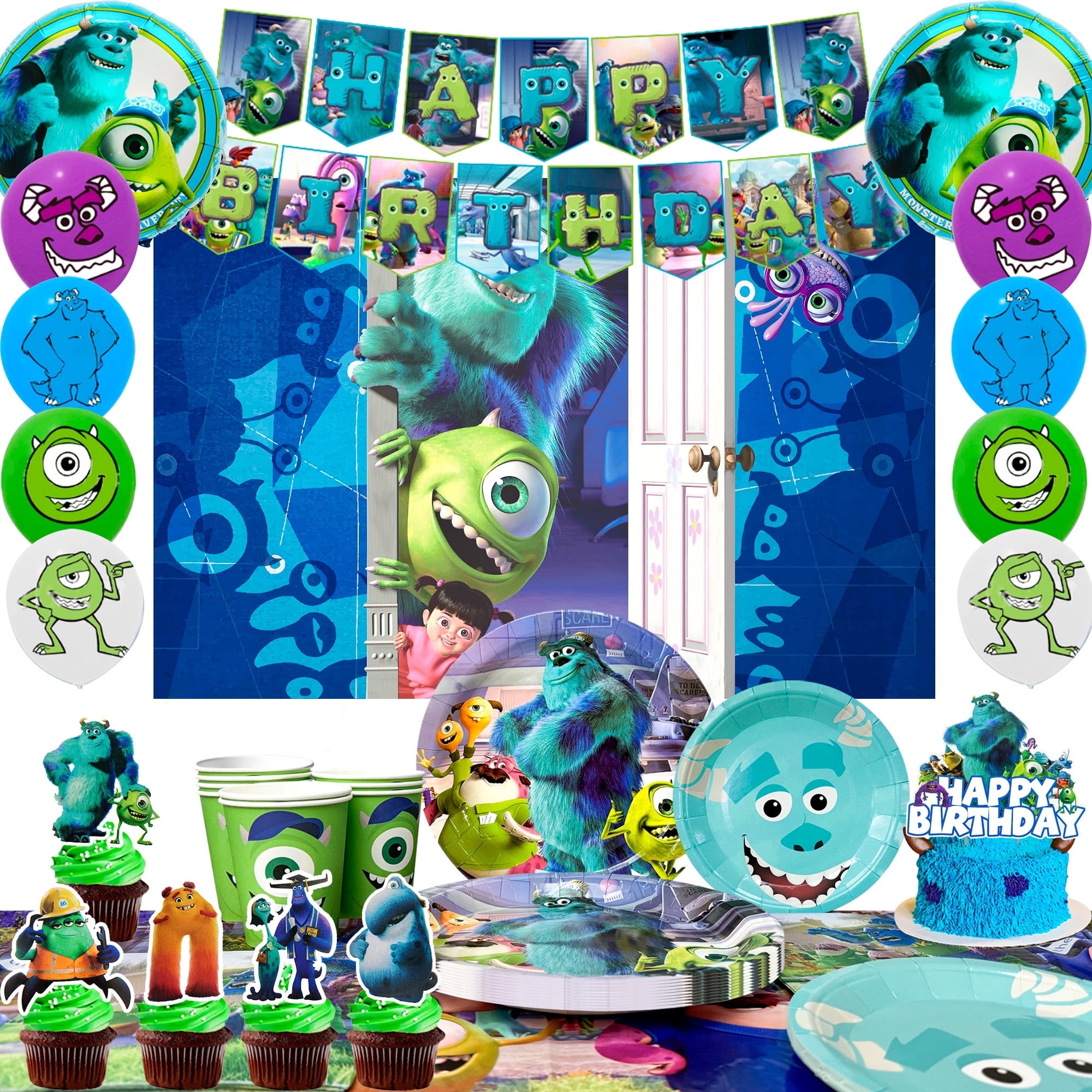 Monsters Inc Birthday Decorations,Monster Inc Party Decorations ...