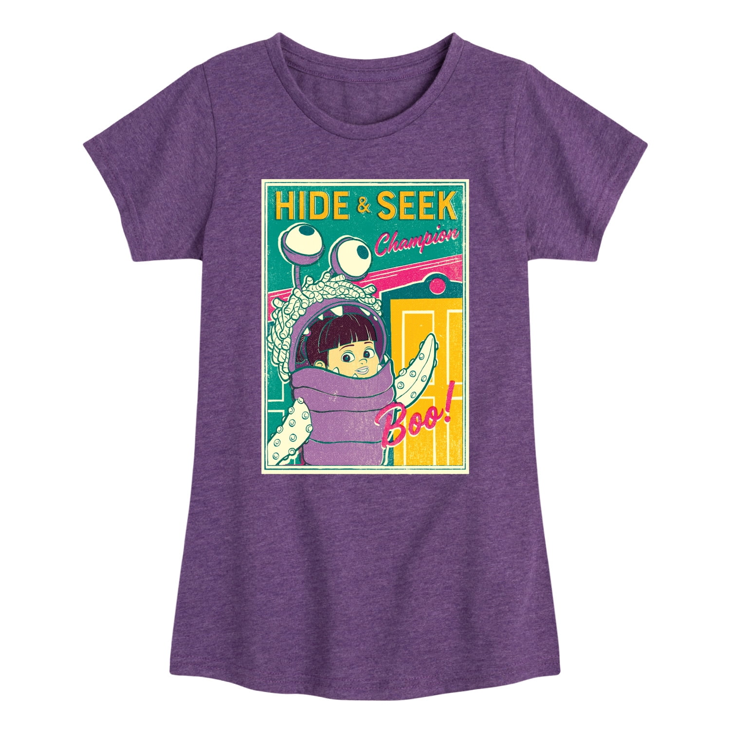 Monsters Inc. - Boo Hide And Seek - Toddler & Youth Girls Short Sleeve ...