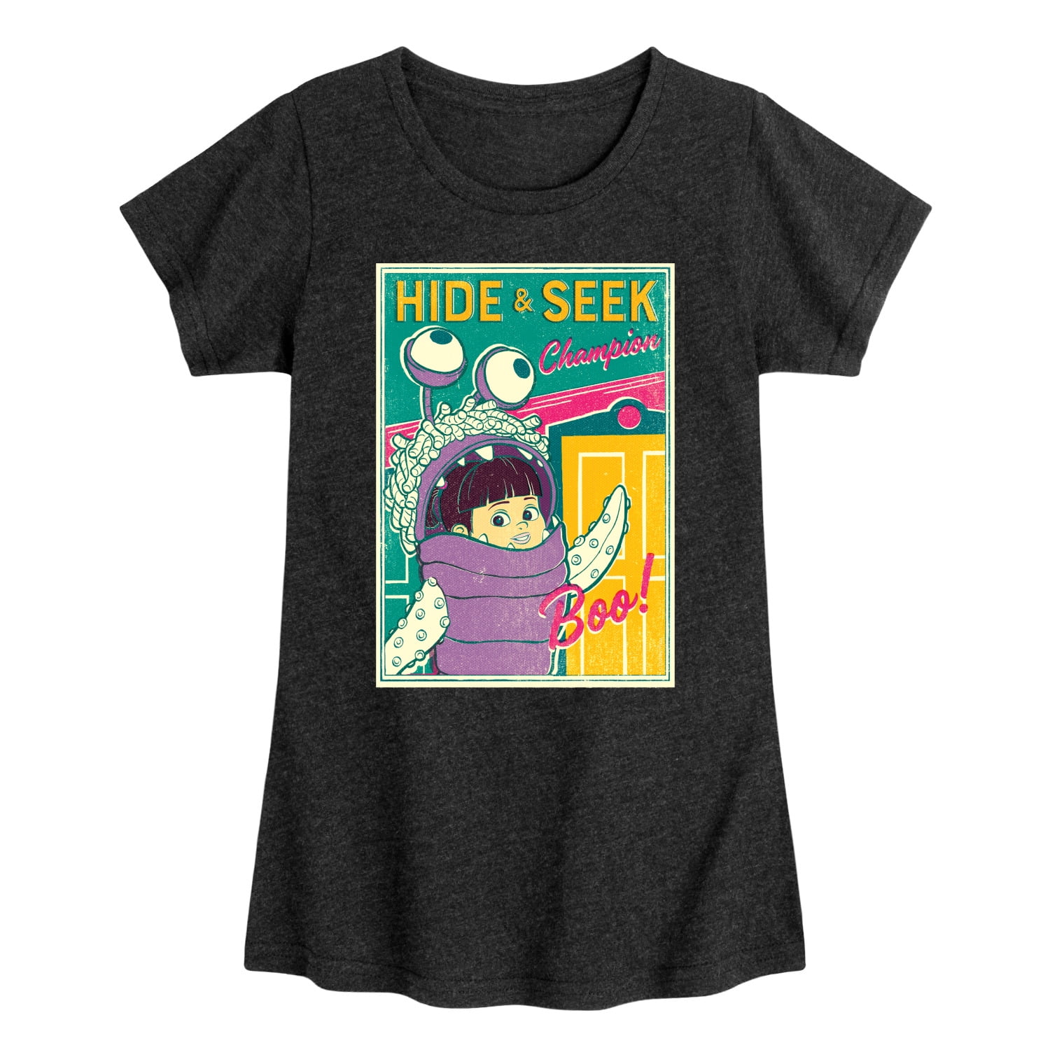 Monsters Inc. - Boo Hide And Seek - Toddler & Youth Girls Short Sleeve ...