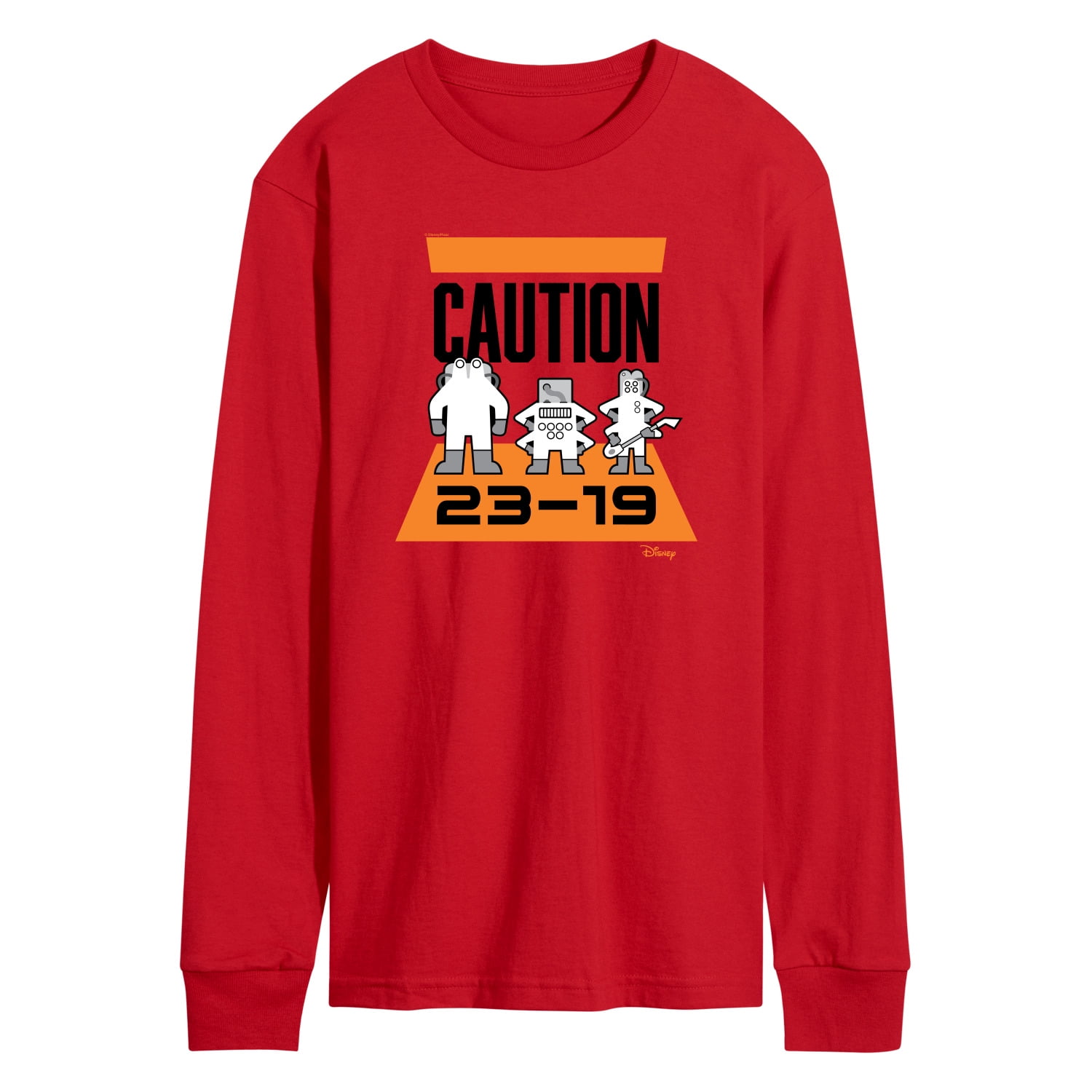 Monsters Inc. - Caution 2319 - Men's Long Sleeve T-Shirt - Walmart.com
