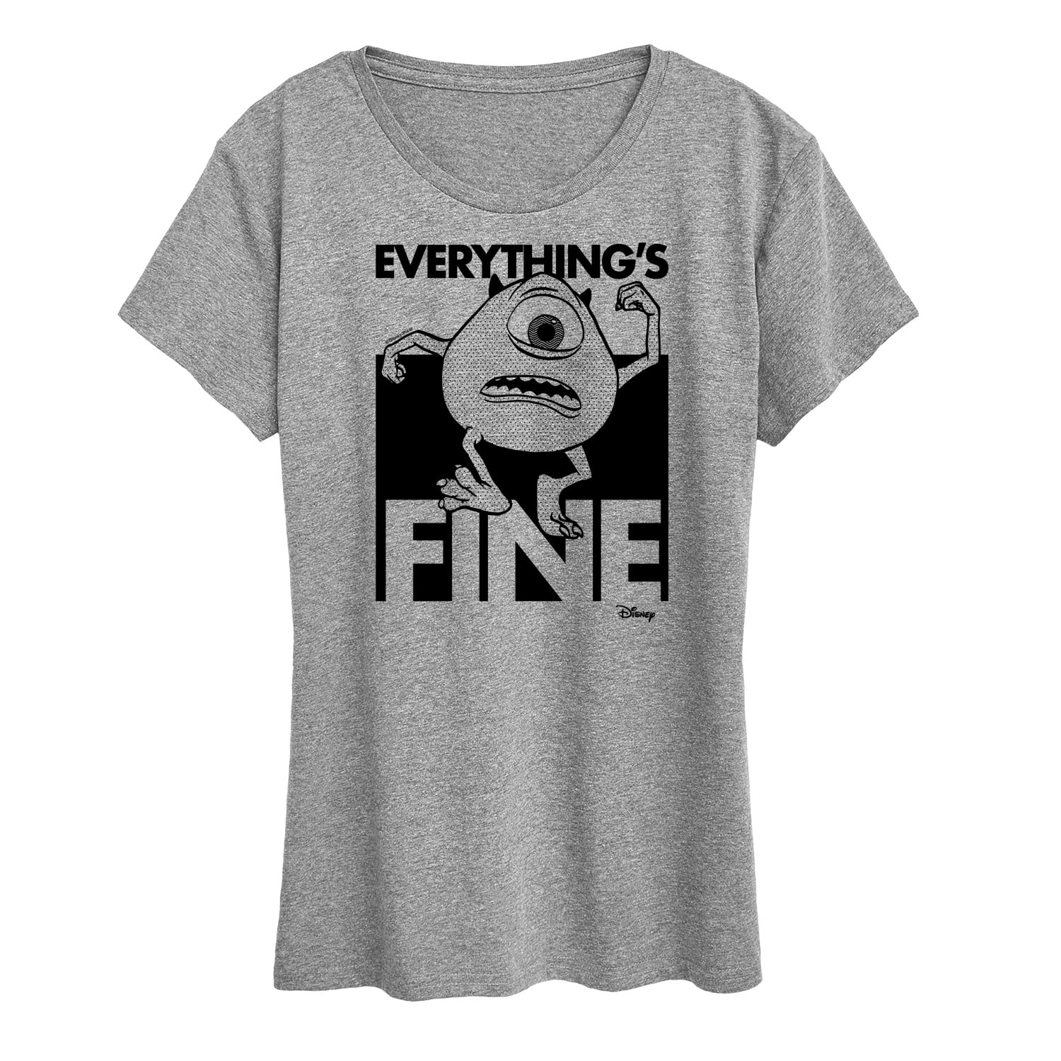 Monsters Inc. - Everythings Fine - Women's Short Sleeve Graphic T-Shirt ...