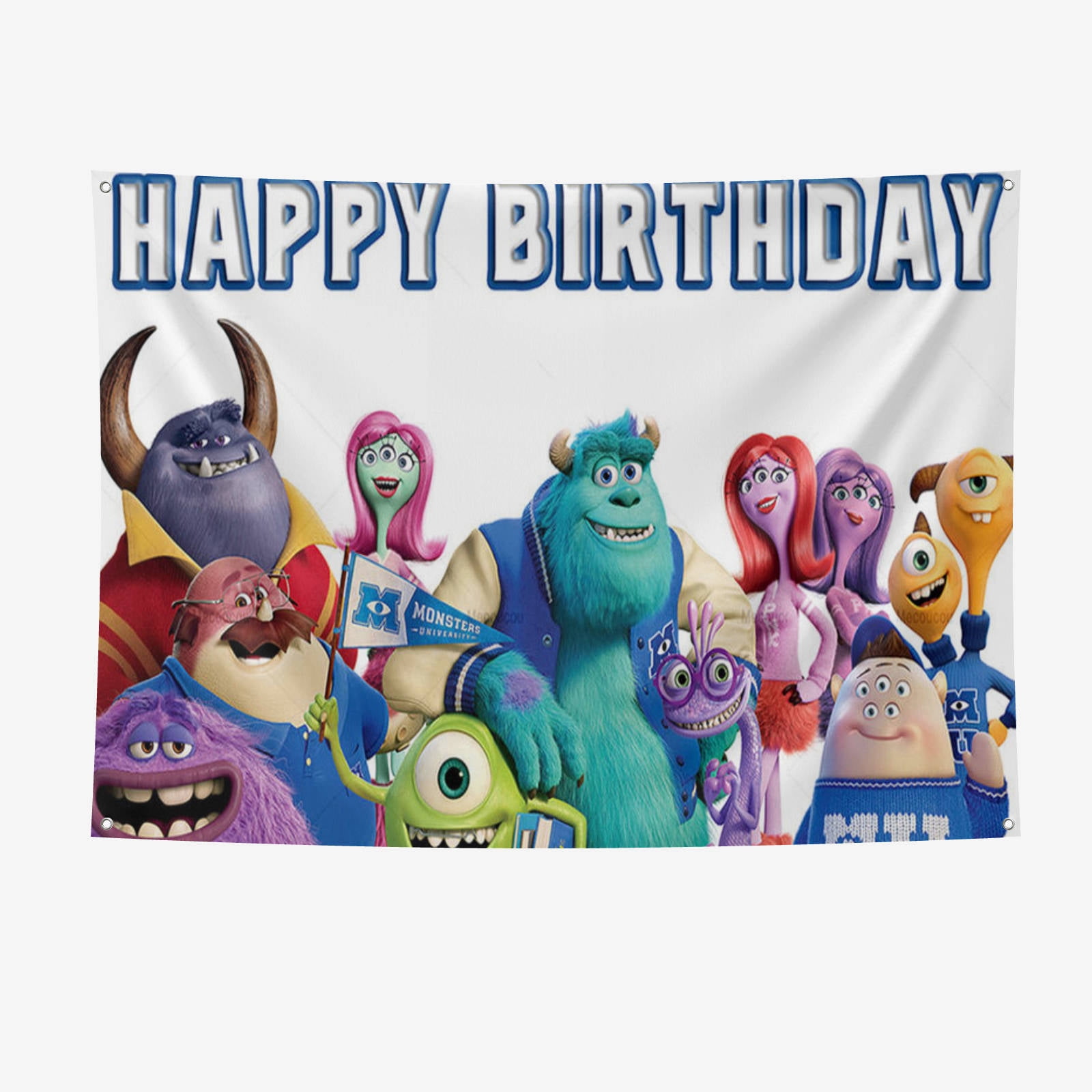 Monsters, Inc. Festival Backdrop Party Banner 7x5ft Party Supplies ...