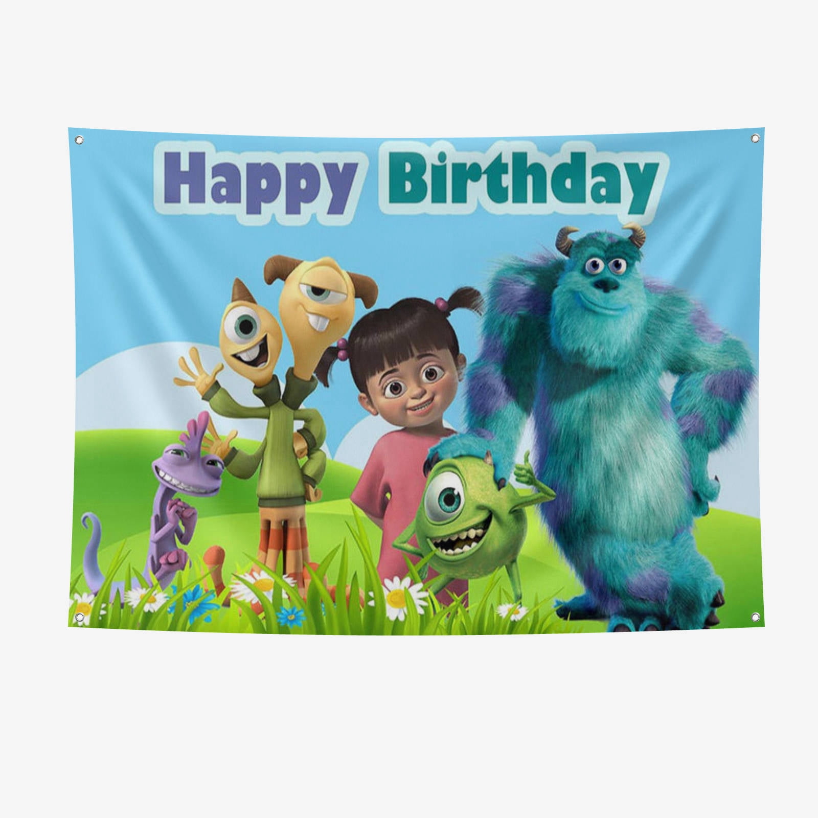 Monsters, Inc. Festival Backdrop Party Banner 7x5ft Party Supplies ...