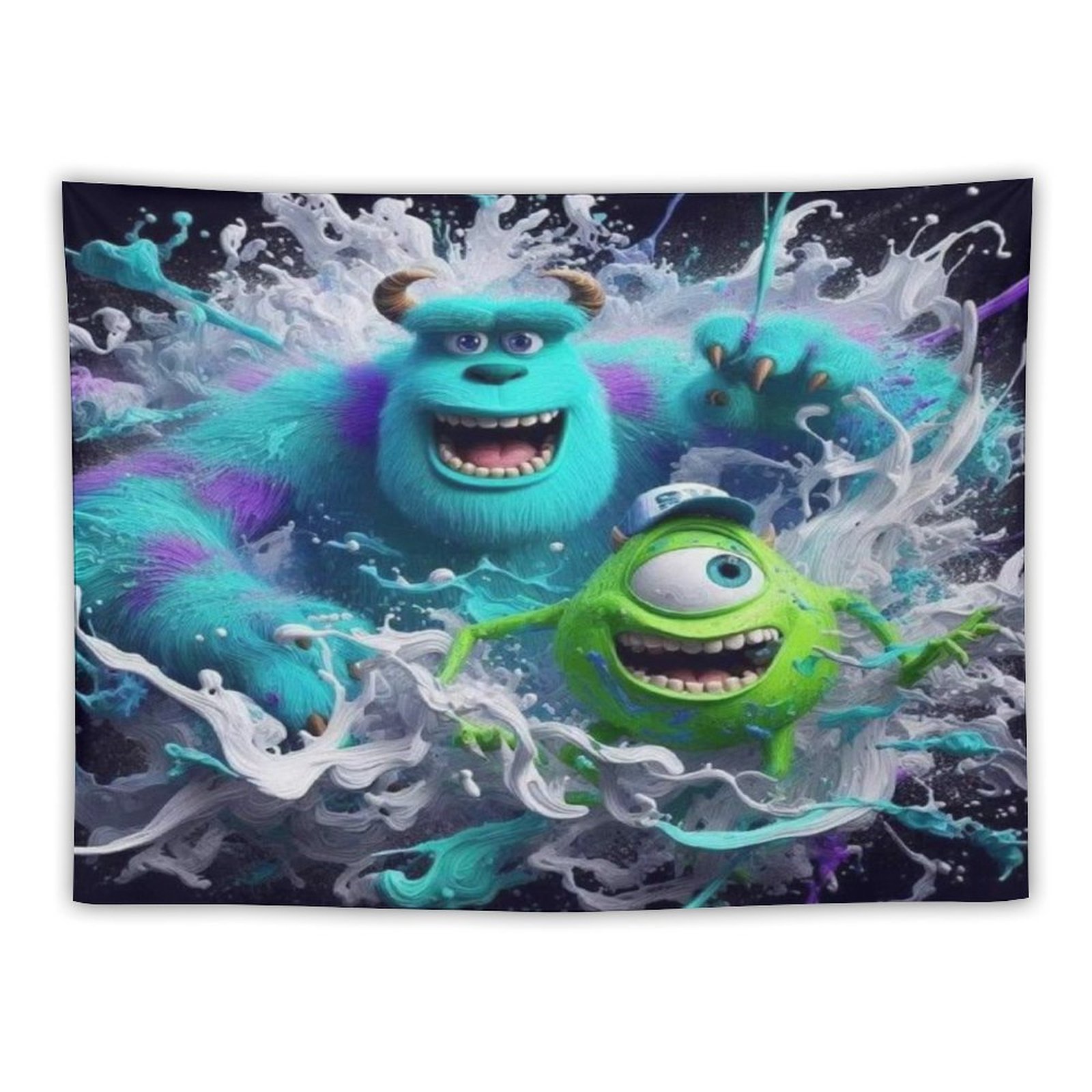 Monsters, Inc. Monsters, Incorporated Tapestry Gift Wall Hanging ...