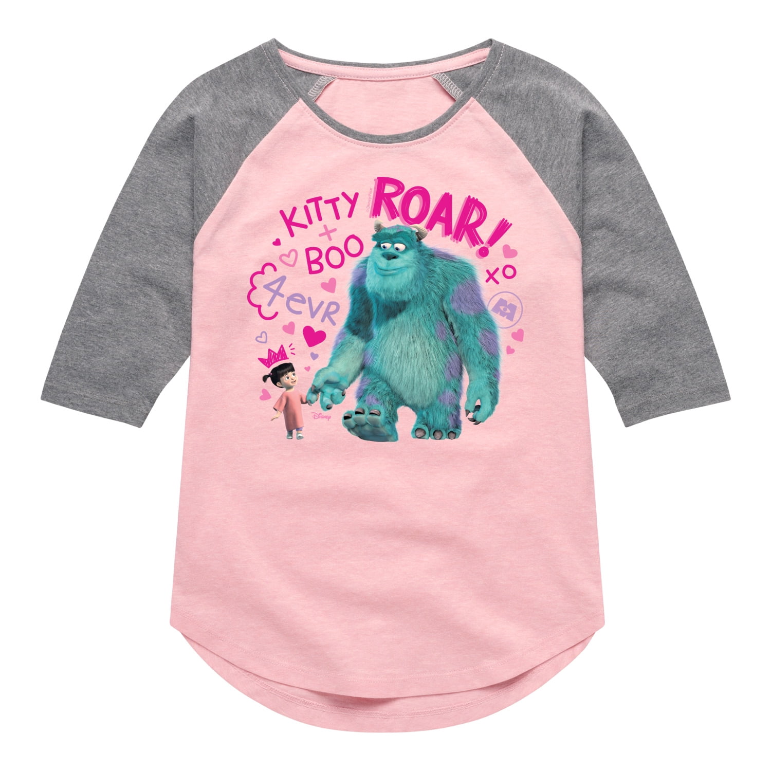 Monsters Inc. - Kitty And Boo 4 Evr - Toddler & Youth Girls Raglan ...