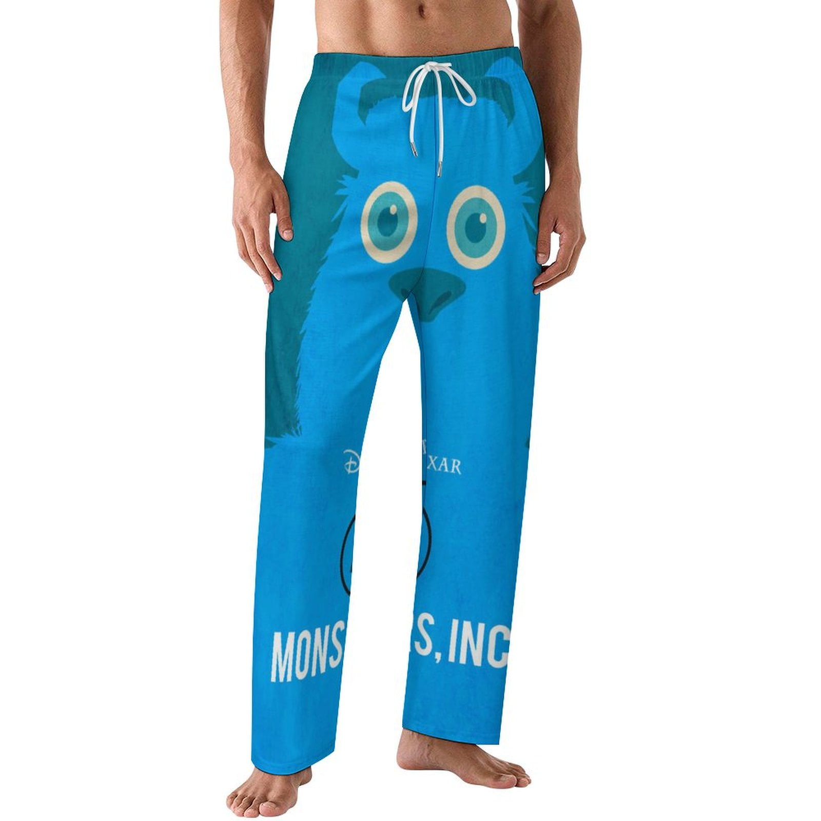 Monsters, Inc Men Pajama Pants Bottoms Lounge Pants Elastic Waist Loose ...