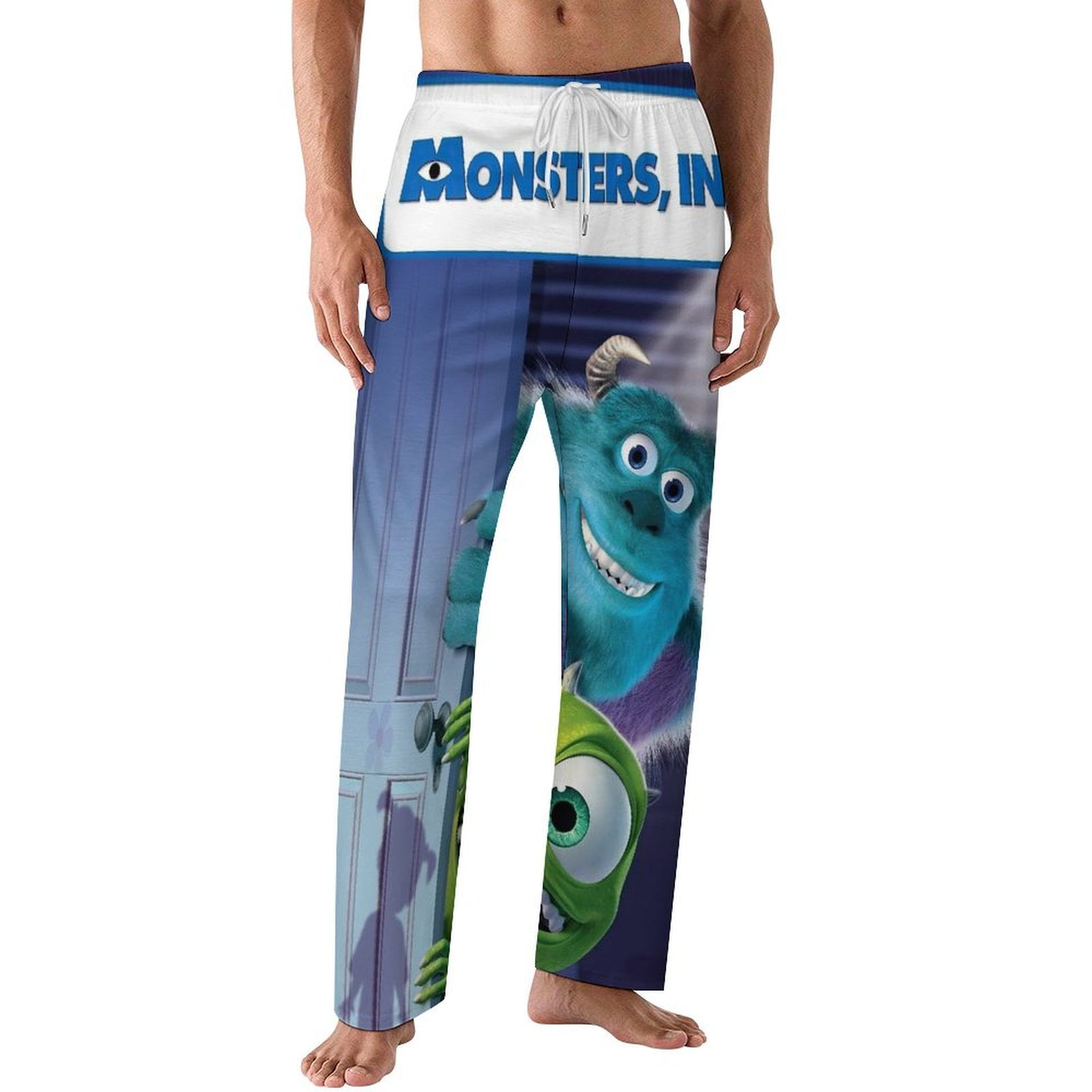 Monsters, Inc Men Pajama Pants Bottoms Lounge Pants Elastic Waist Loose ...