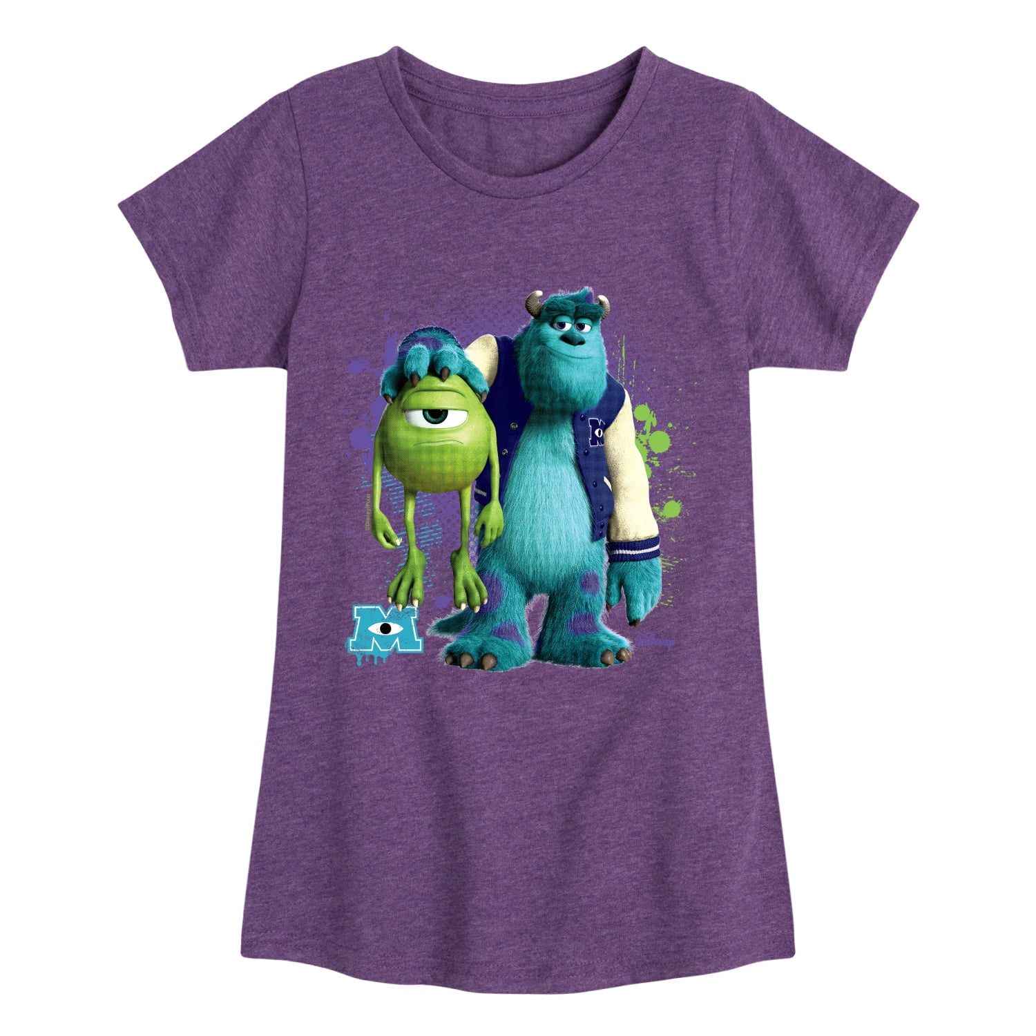 Monsters Inc. - Mike And Sully - Toddler & Youth Girls Short Sleeve ...