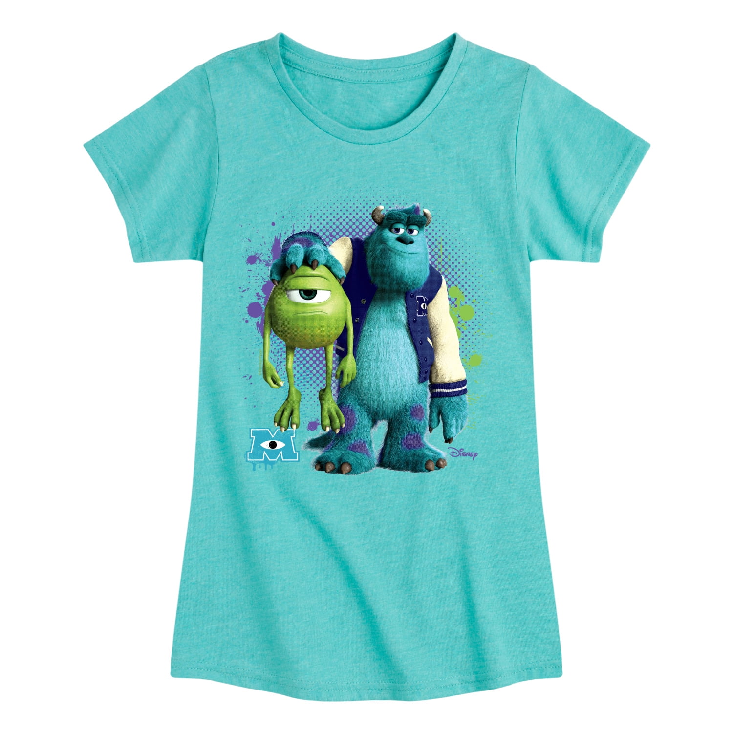 Monsters Inc. - Mike And Sully - Toddler & Youth Girls Short Sleeve ...