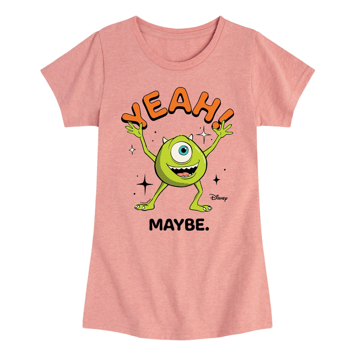 Monsters Inc. - Mike Yeah Maybe - Toddler & Youth Girls Short Sleeve ...