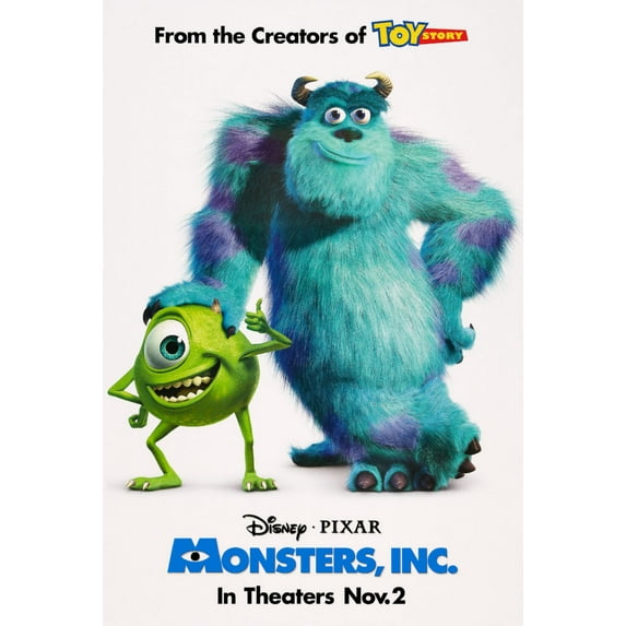 Monsters Inc Movie Poster 16x24 Poster Medium Art Poster 16x24 Unframed ...